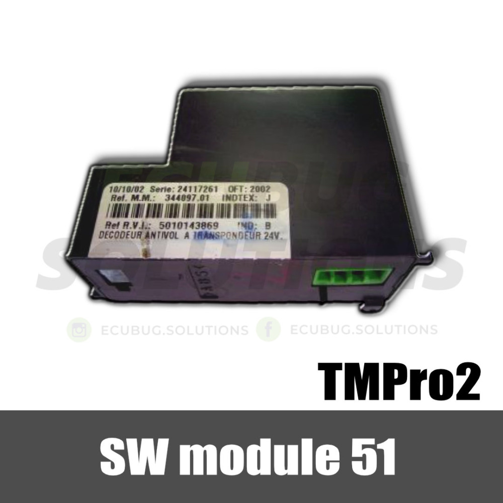 TMPro module 51 - Renault Premium and Midlum immobox Texton - ECUBUG