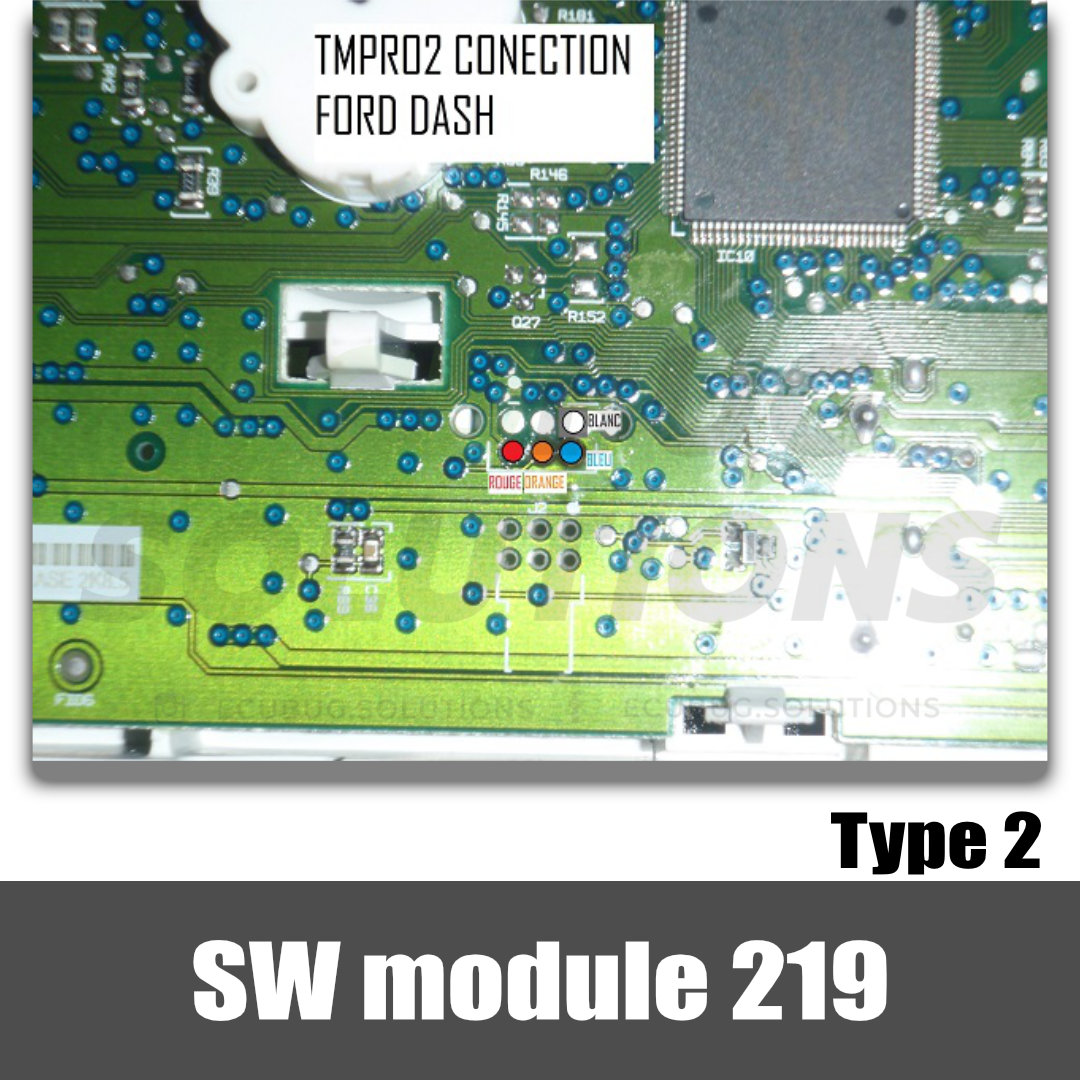 TMPro module 219 - Ford dashboard Visteon type 2 - ECUBUG