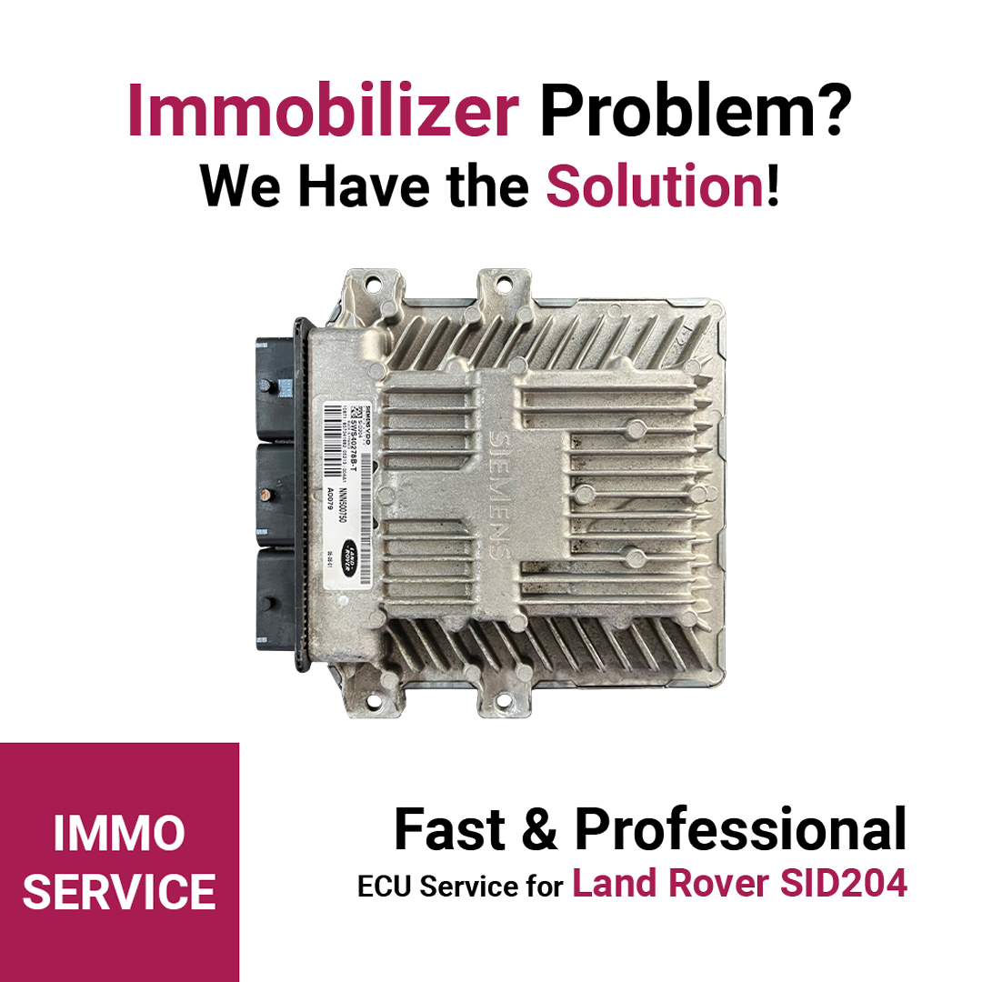 Siemens VDO SID204 ECU Service for Land Rover – Immobilizer Data ...