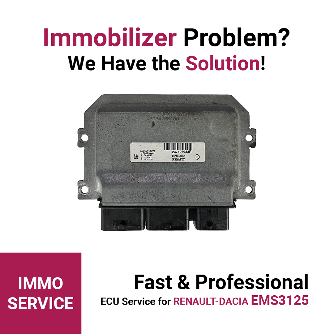 Continental EMS3125 ECU Service for Renault-Dacia-Nissan – Immobilizer ...